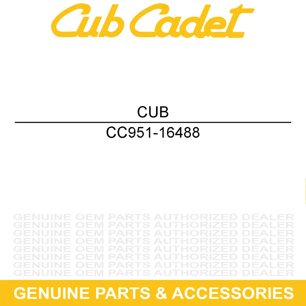 CUB CADET 951-16488 BREATHER HOSE - www.lawnmowersoutlet.com